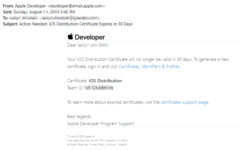 Do I need to update my iOS Distribution Certificate? (Apple Developer)
