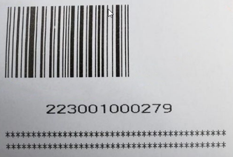 Why is the barcode not being printed in the center on the receipt? (Aloha)