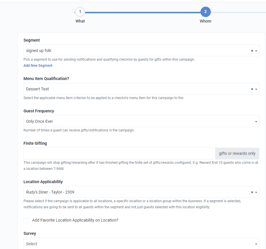 How do I create a Post Check-in Message Campaign?